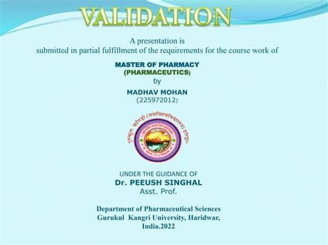 Validation Master Plan Pptx