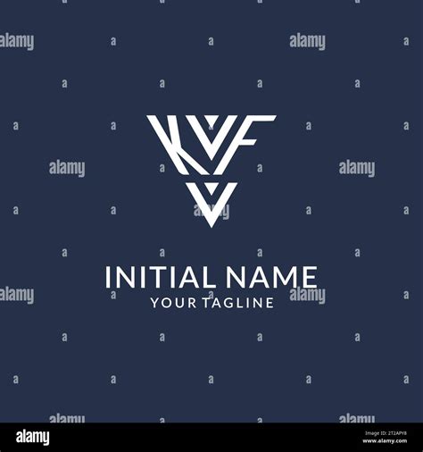 Kf Triangle Monogram Logo Design Ideas Creative Initial Letter Logo With Triangular Shape Logo