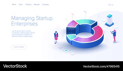 Business Analysis In Isometric Data Analytics Vector Image