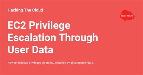 ec2 privilege escalation through user data r netsec