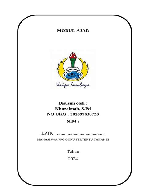 Contoh Modul Ajar Pdf