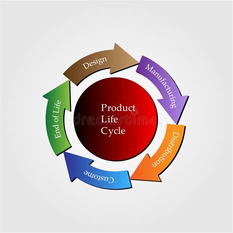 Concept Of Product Lifecycle Stock Vector Illustration Of Model