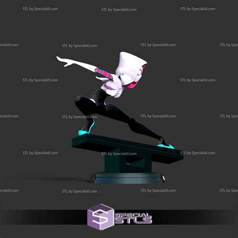 Spider Gwen Action Pose Basic D Print Files Specialstl