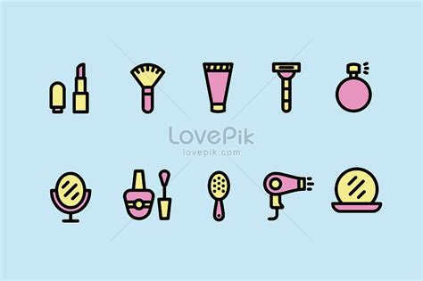 메이크업 아이콘 Png 일러스트 무료 다운로드 Lovepik