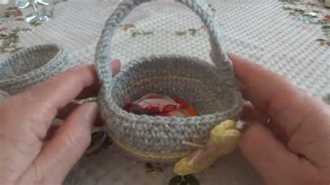 Πασχαλιάτικο καλαθάκι πλεκτό πασχαλινο καλαθακι Youtube