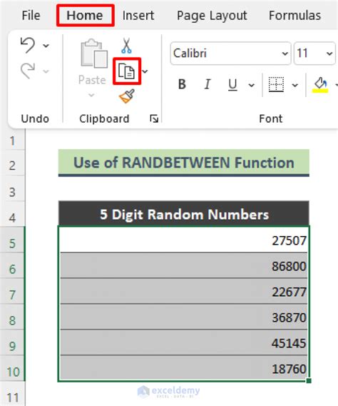 Random 5 Digit Number Generator In Excel 7 Examples Exceldemy