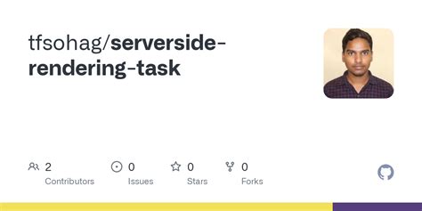 GitHub Tfsohag Serverside Rendering Task
