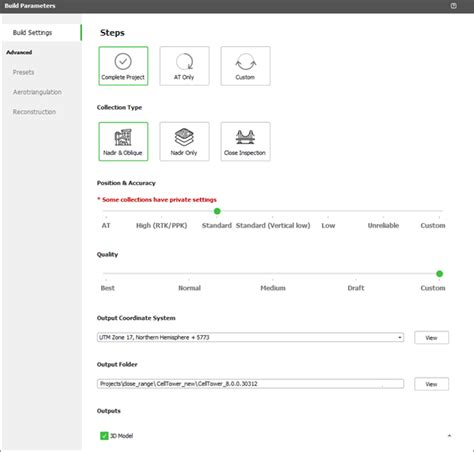 Setting Build Steps Parameters And Outputs
