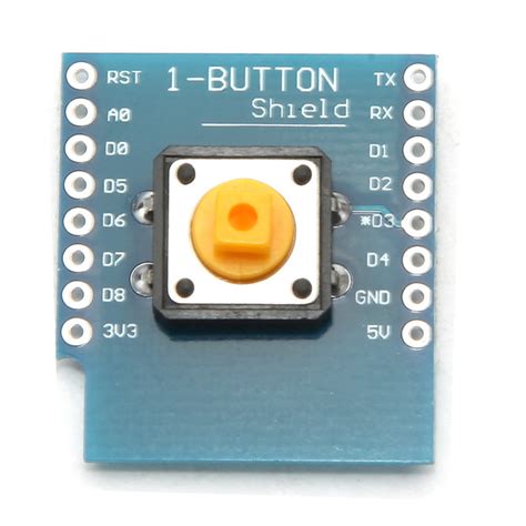 tlačítko Štít pro wemos d1 mini wifi esp8266 nodemcu arduino robotstore cz
