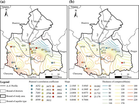 Spatial Distribution Of Pearsons Correlation Coefficient And Slope Download Scientific Diagram