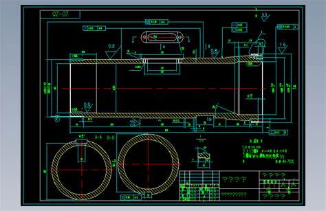 钢管自动下料机的设计定位块式托辊钢管切断机6张CAD图纸 说明书 AutoCAD 2004 模型图纸下载 懒石网