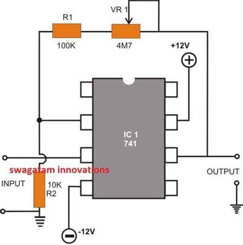 Easy Ic Op Circuits Explained Homemade Circuit Projects