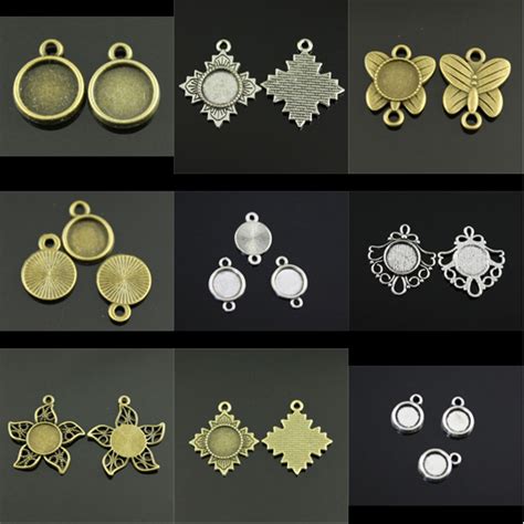 ถาดเปล่า ฐานกลม ขนาด 8 มม 12 มม สําหรับทําเครื่องประดับ Diy Shopee Thailand