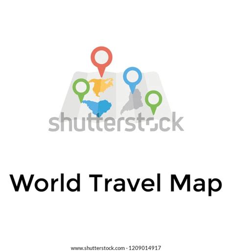 World Map Location Pins Stock Vector Royalty Free 1209014917