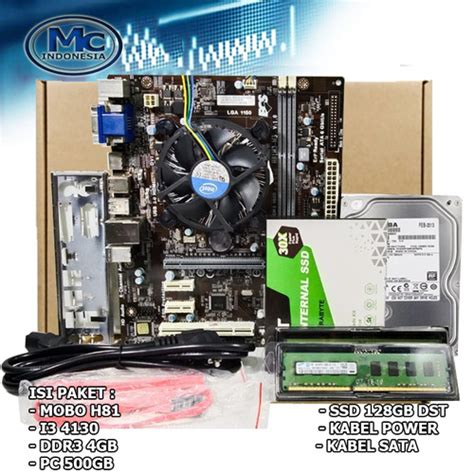 Jual Mainboard Mobo Paket Lengkap Rakitan Tanpa Casing H I Haswell Kota Bekasi Mides