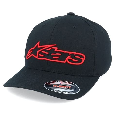 Alpinestars Blaze Blackred Flexfit Hat Motogo
