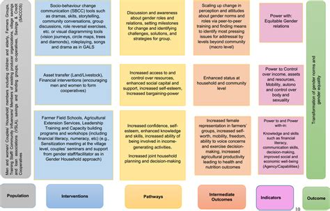 Theory Of Change For Gender Transformative Interventions To Increase Download Scientific