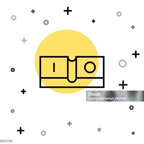 검은 선 전등 스위치 아이콘은 흰색 배경에 분리되어 있습니다 켜기 및 끄기 아이콘입니다 조광기 전등 스위치 표시 에너지 절약의 개념 무작위 동적 셰이프 벡터 검은색에 대한