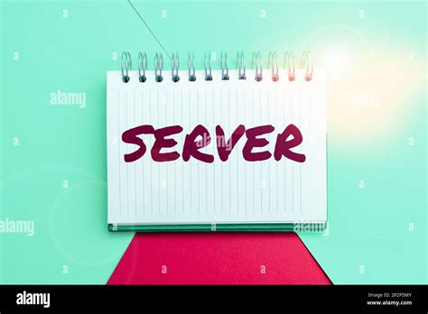 Conceptual Display Server Word Written On Computer Program Which