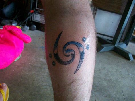 Double Bass Clef Tattoo