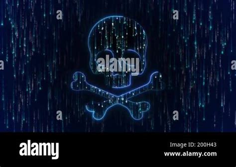 System Hacked With Distorted And Glitch Effect Cyber Attack And Security Breach Cyber Security