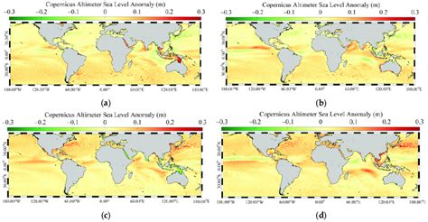 The Seasonal Averaged Cmems Sea Level Anomaly At Global Ocean