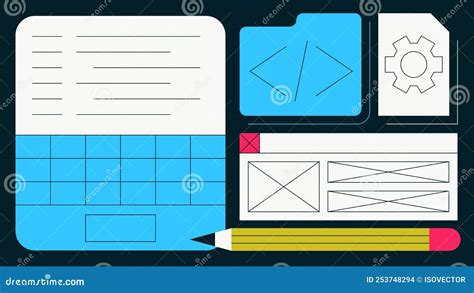Coding Flat Concept Illustration Stock Vector Illustration Of Technology Education 253748294