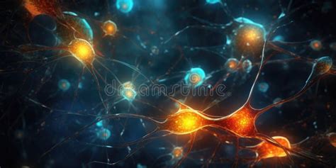 Abstract Neuronal Network Concept Stock Illustration Illustration Of