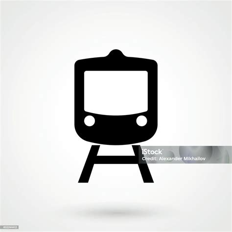 회색 바탕에 기차 Icontrain 벡터입니다 전송 Iconstransportation 벡터 일러스트 레이 션 0명에 대한 스톡