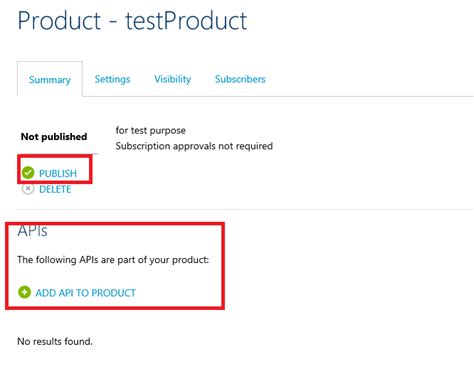Azure API Management REST API Always Creates Unpublished Product