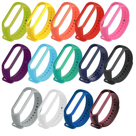 Комплект от 14 силиконови каишки за смарт гривна Xiaomi Mi Band 3 4 Multicolor Emag Bg