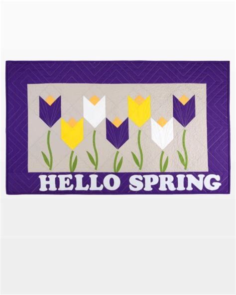 Free Quilt Pattern Spring Table Runner Spring Table Runner Spring