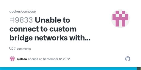Unable To Connect To Custom Bridge Networks With Manual Subnet Route For The Gateway Could Not