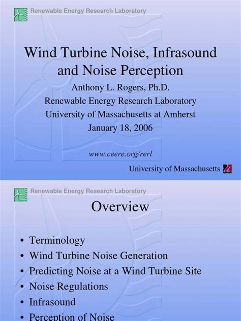 Wind Turbine Noise Infrasound And Noise Perception Pdf Sound