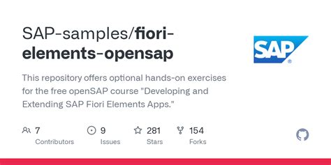 Fiori Elements Opensapweek2unit5md At Main · Sap Samplesfiori