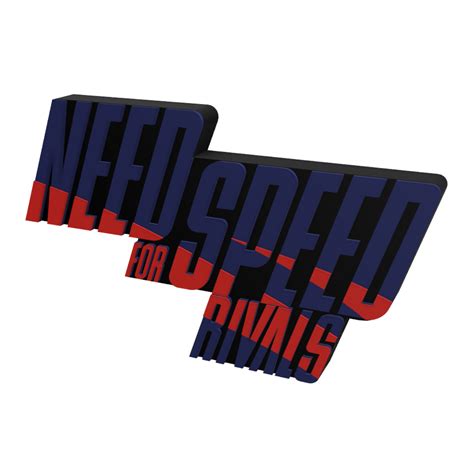 Stl File 3d Multicolor Logosign Need For Speed Rivals 🏎️ ・3d