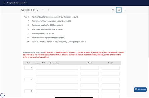 Solved Chapter 3 ﻿homework 1question 6 ﻿of 10 1may 4 ﻿paid