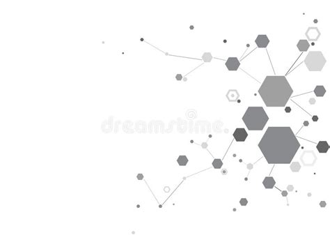 Structure Molecule And Communication Stock Vector Illustration Of