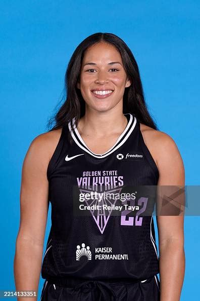 Veronica Burton Of The Golden State Valkyries Poses For A Head Shot