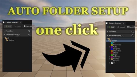 auto folder setup in code plugins ue marketplace