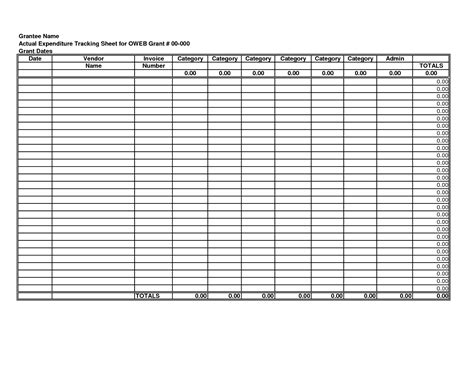 Grant Management Excel Template