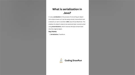 What Is Serialization In Java Javainterviewquestionsanswers