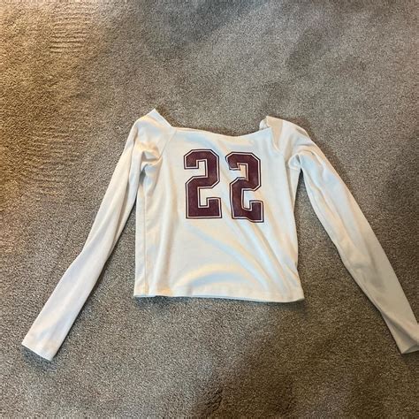 Extra Small White Crop Top Hollister Barely Ever Worn Depop