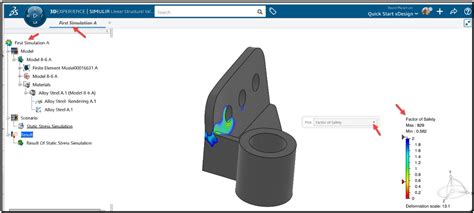 Analysis Lesson 3 Solidworks And 3dexperience Simulation Linear