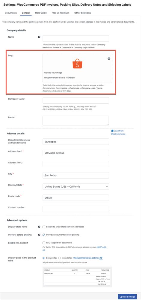 How To Add Logo In WooCommerce PDF Invoices WebToffee