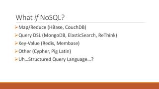 NoSQL Roundup PPT