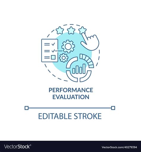 Performance Review Concept Icon Royalty Free Vector Image