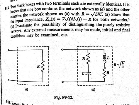 Solved Two Black Boxes With Two Terminals Each Are Chegg