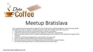 Data Coffee Support Vector Machine Usage With Complex Data PPT