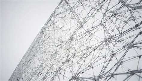 Premium Photo View Of A Abstract Connection Structure With Connecting Dots And Lines